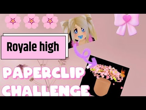 Paperclip challenge in Royale high *Again* | R@inbow side - YouTube