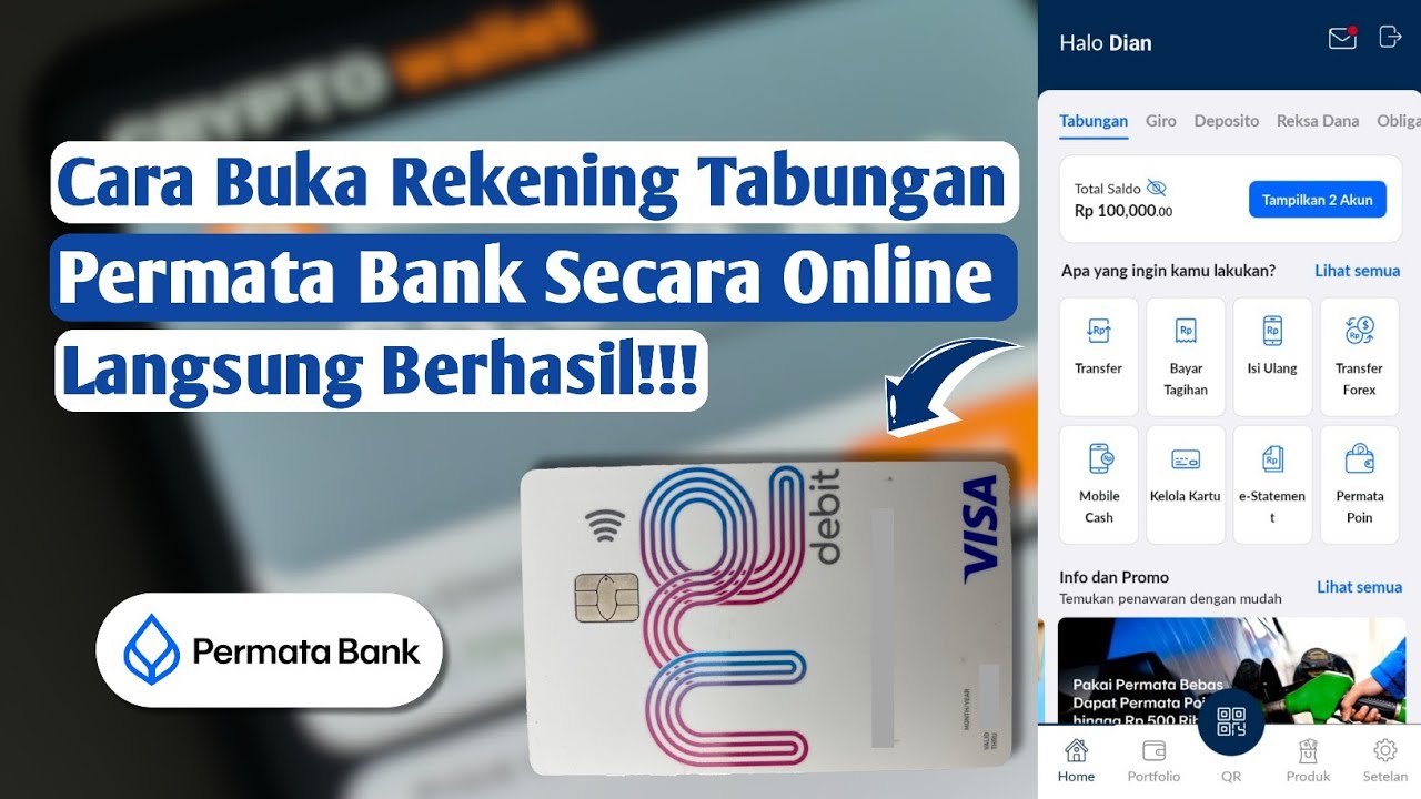 Cara Mudah Buka Rekening Tabungan Permata Bank Secara Online - Langsung Berhasil!!! - YouTube