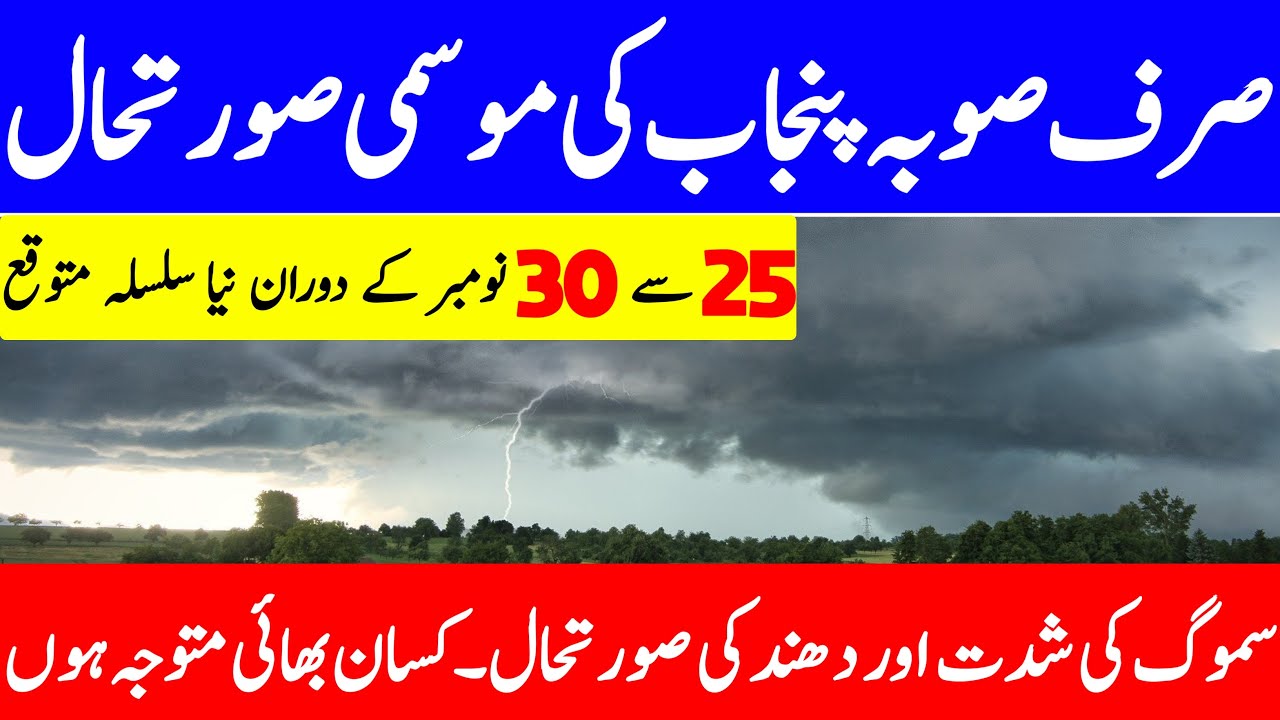 Punjab Ka Mosam | Weather Update Today | Mosam Ka Hal | Weather Update ...