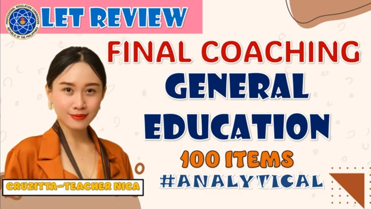 LET REVIEW | LET QUESTIONS | GENERAL EDUCATION ANALYTICAL | ULTIMATE ...