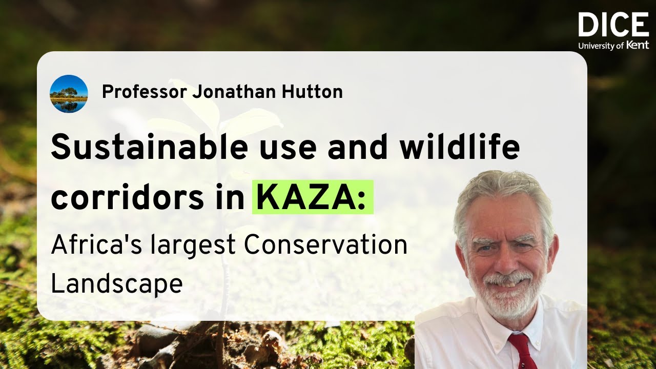 Sustainable Use and Wildlife Corridors in KAZA | Professor Jonathan ...