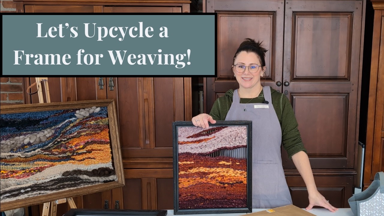 Prep a Recycled Picture Frame for Weaving! - YouTube