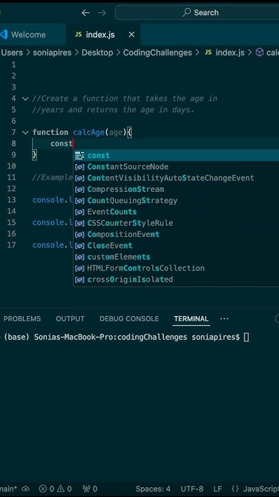 Calculate Age In Days Javascript Coding Challenge Coding Webdevbeginner Learntocode