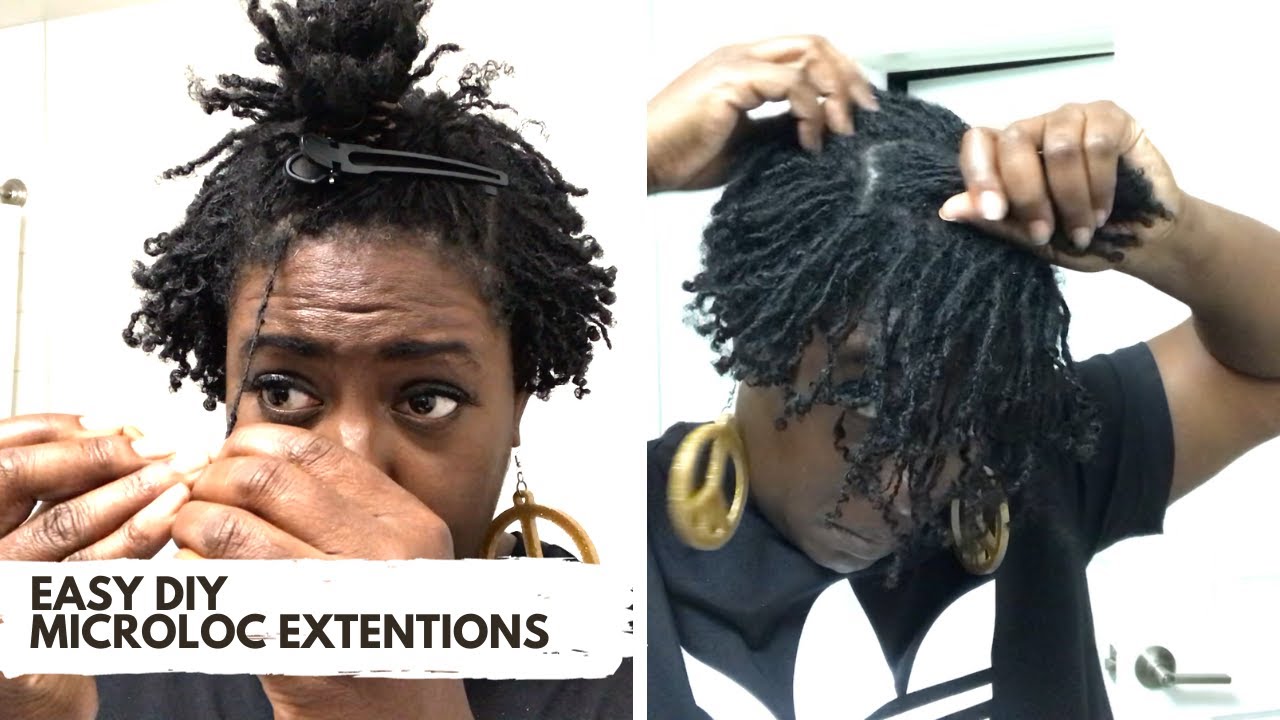 HOW TO | DIY Microloc EXTENTIONS | EASY TUTORIAL #microlocs ...