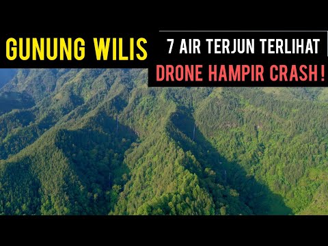 DRONE HAMPIR CRASH DI PUNCAK GUNUNG WILIS || GUNUNG DENGAN TUJUH AIR ...