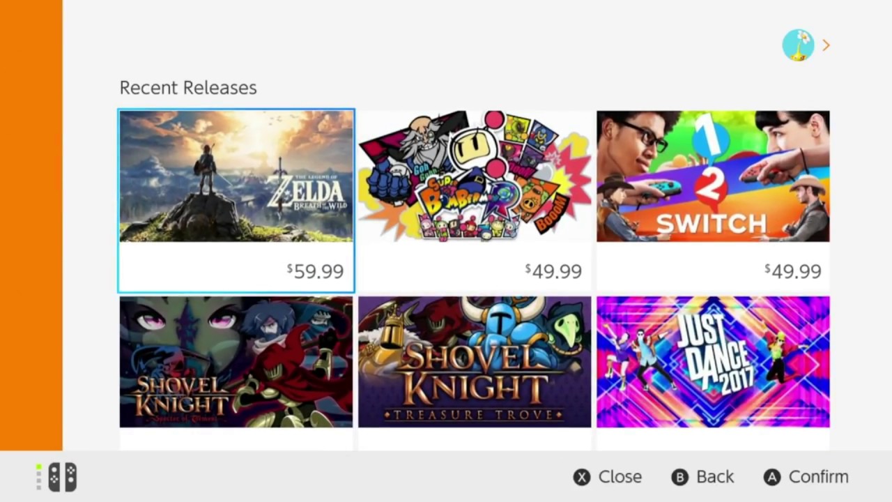 Wanuxi - Nintendo Switch 介绍 Eshop 系统片段 - YouTube