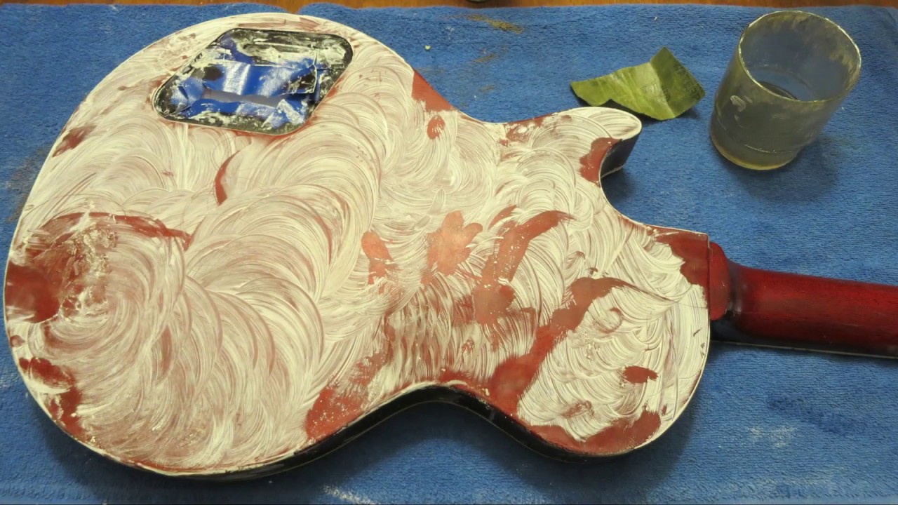 Gibson Factory Cherry Refinish - YouTube