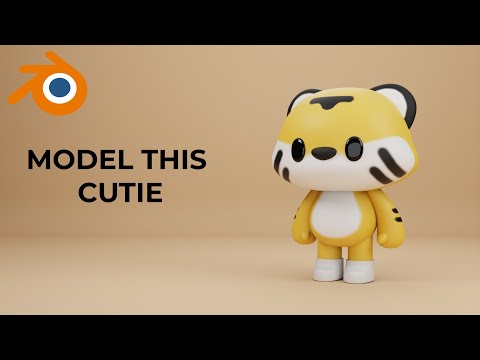 Model a cute character for game in blender . (Beginner's Tutorial)