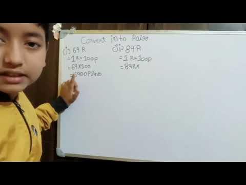 how to convert rupees into paise#a.j maths classes - YouTube