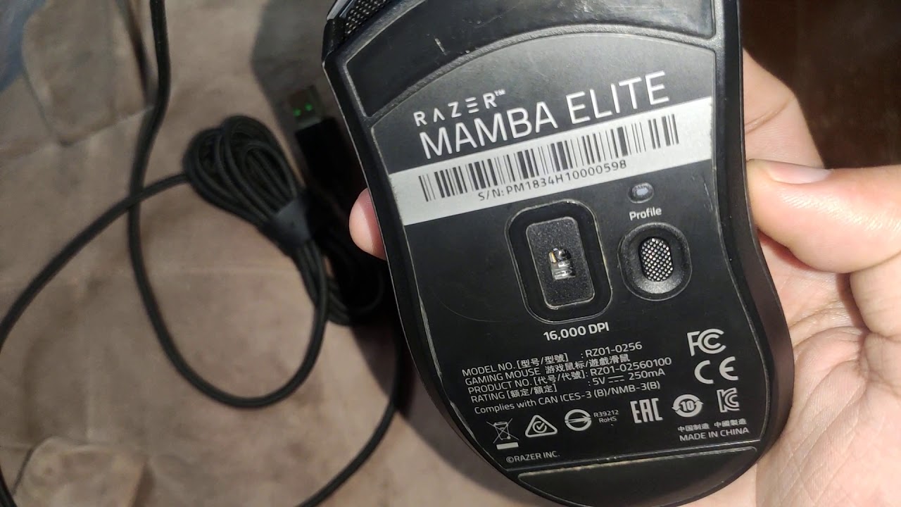 Razer Support Case - Razer Mamba Elite Cutting Cord - YouTube