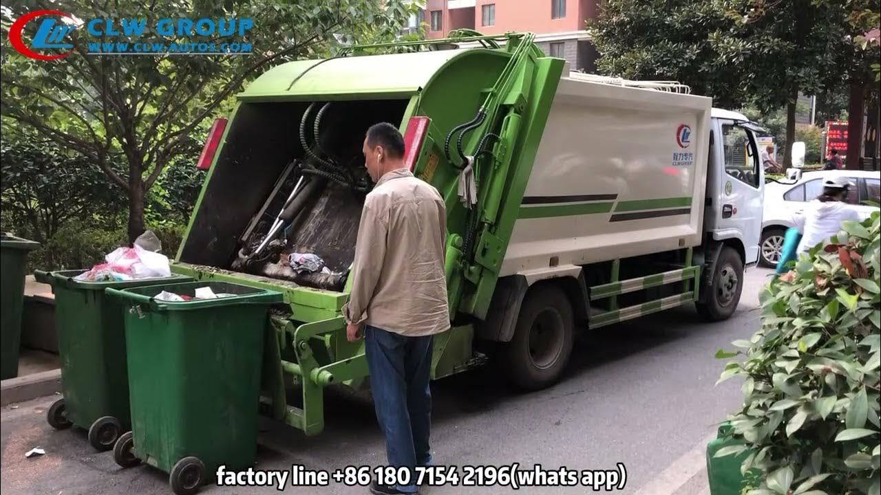 How A Waste Collection Truck Garbage Compactor Truck work ? - YouTube