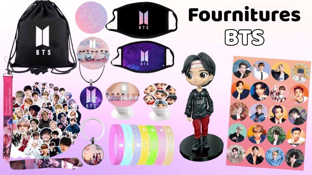 REVUE DE 100 OBJETS DE BTS - AUTOCOLLANTS, PORTE-CLES, PHOTOS ET PLUS ENCORE... - YouTube
