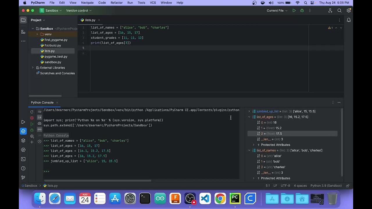 Fundamentals 7 - Lists and string indexing - YouTube