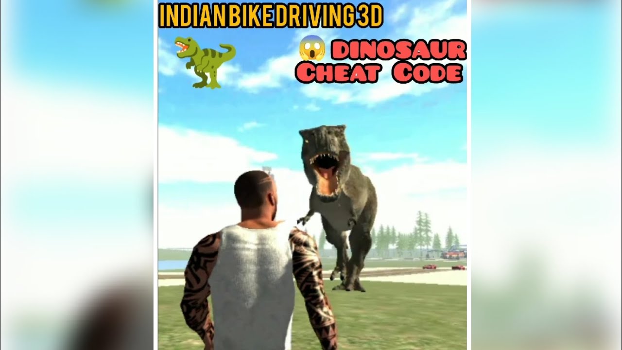 Dinosaur Cheat Code🔥|| Indian bike driving 3D || #viral #trending # ...