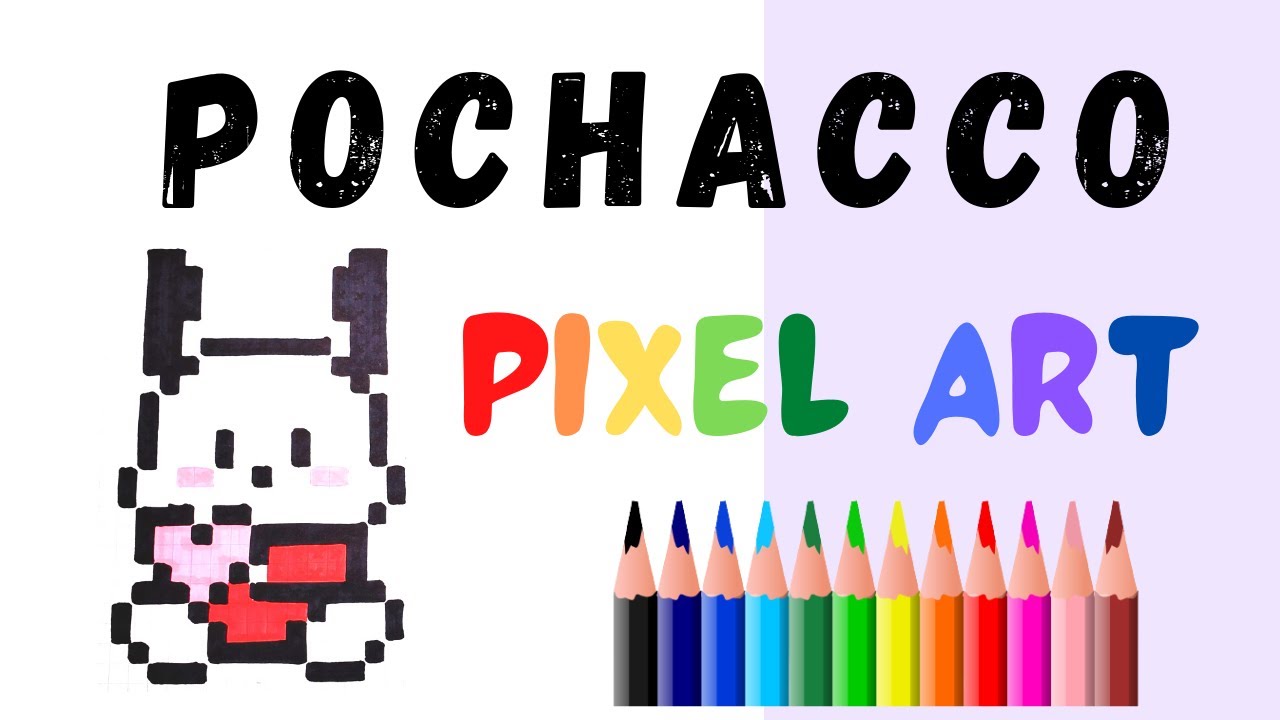 How to Draw POCHACCO! - Hand Drawn Pixel Art - YouTube
