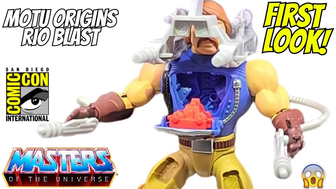 Masters Of The Universe Origins Rio Blast First Look SDCC 2024 - YouTube