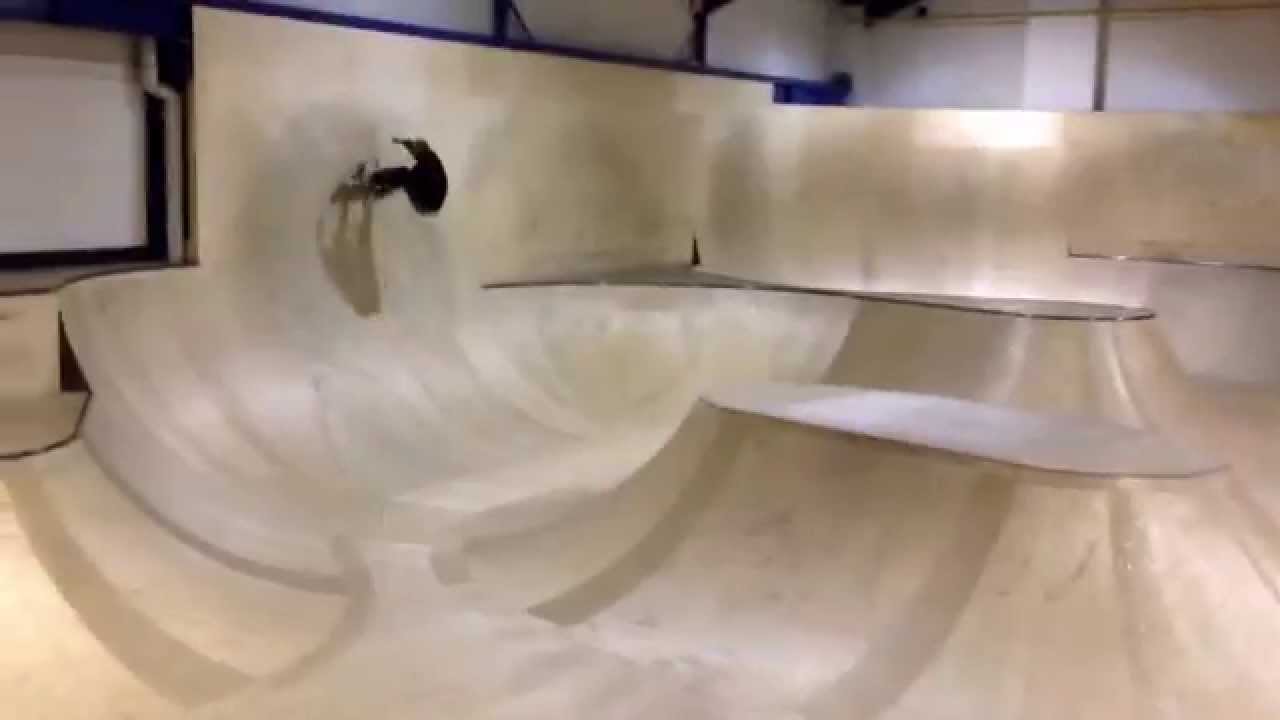 Skateboard action in the Goliath Bowl at Unit3sixty Indoor Skatepark ...