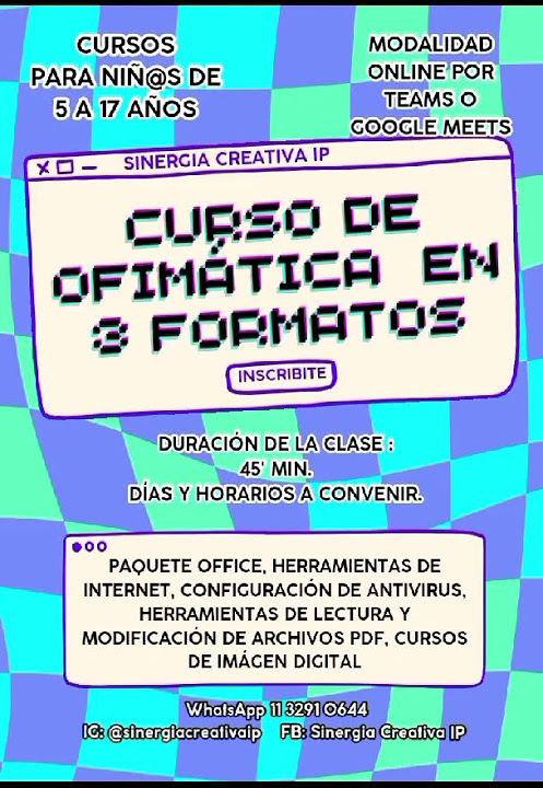 Cursos de Ofimática en 3 formatos - YouTube