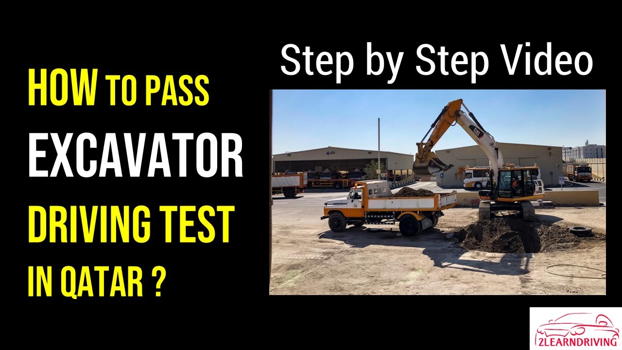 Watch Video How to pass Excavator Driving Test ? - YouTube