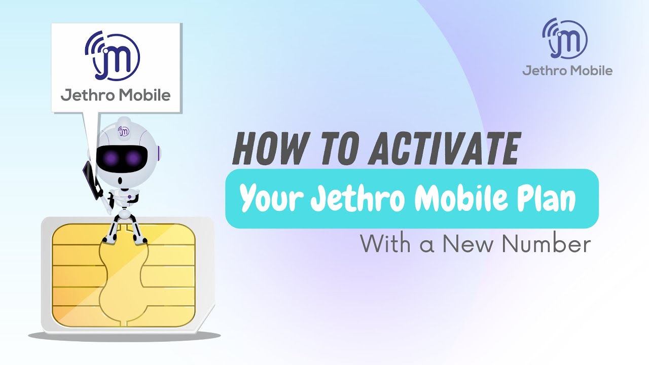 How to Activate your Jethro Mobile Service with a New Number - YouTube