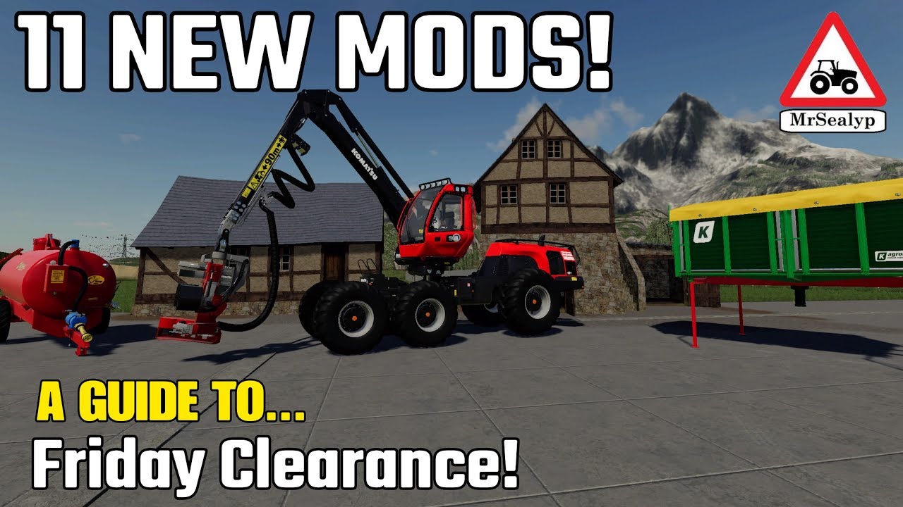 A GUIDE TO... 11 NEW MODS! 7th June 2019, Farming Simulator 19, PS4 ...