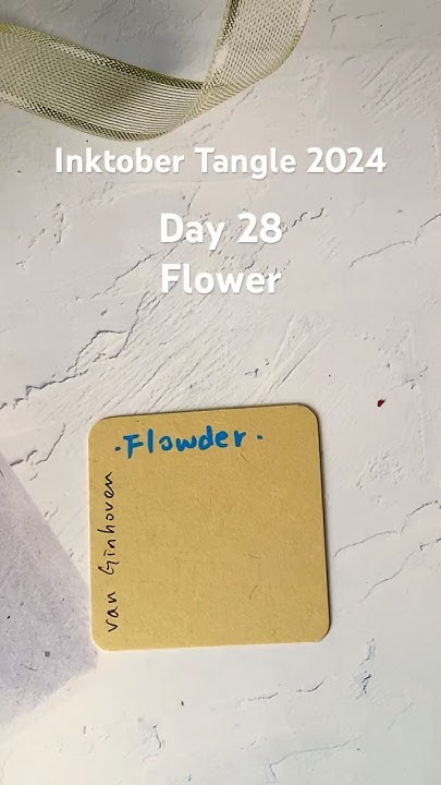 Inktober Tangle 2024|Day 28|Flowder by van Ginhoven - YouTube