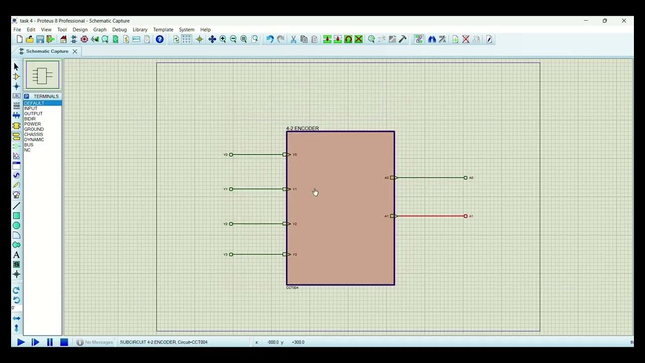 TASK 4: 4-2 ENCODER CIRCUIT- USING SUB CIRCUIT MODE - YouTube