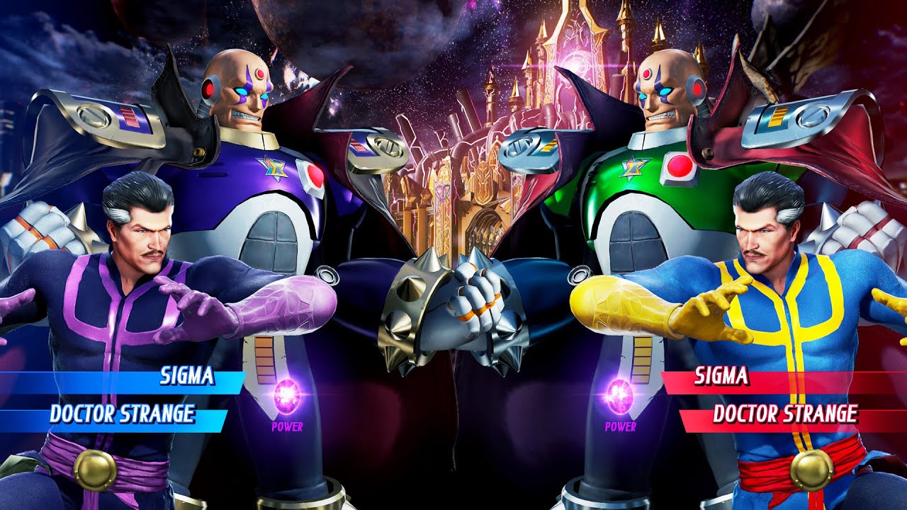 Sigma & Dr Strange vs Sigma & Dr Strange (Very Hard) Marvel vs Capcom ...