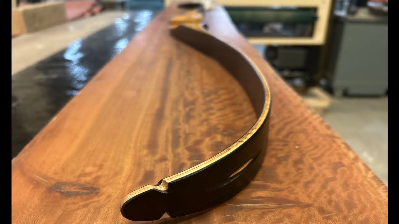 DIY recurve bow 110# at 28” - YouTube