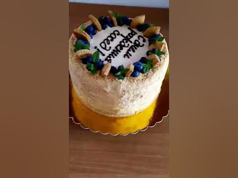 украшение медовика, быстро, красиво#украшениеторт#торт #медовик - YouTube