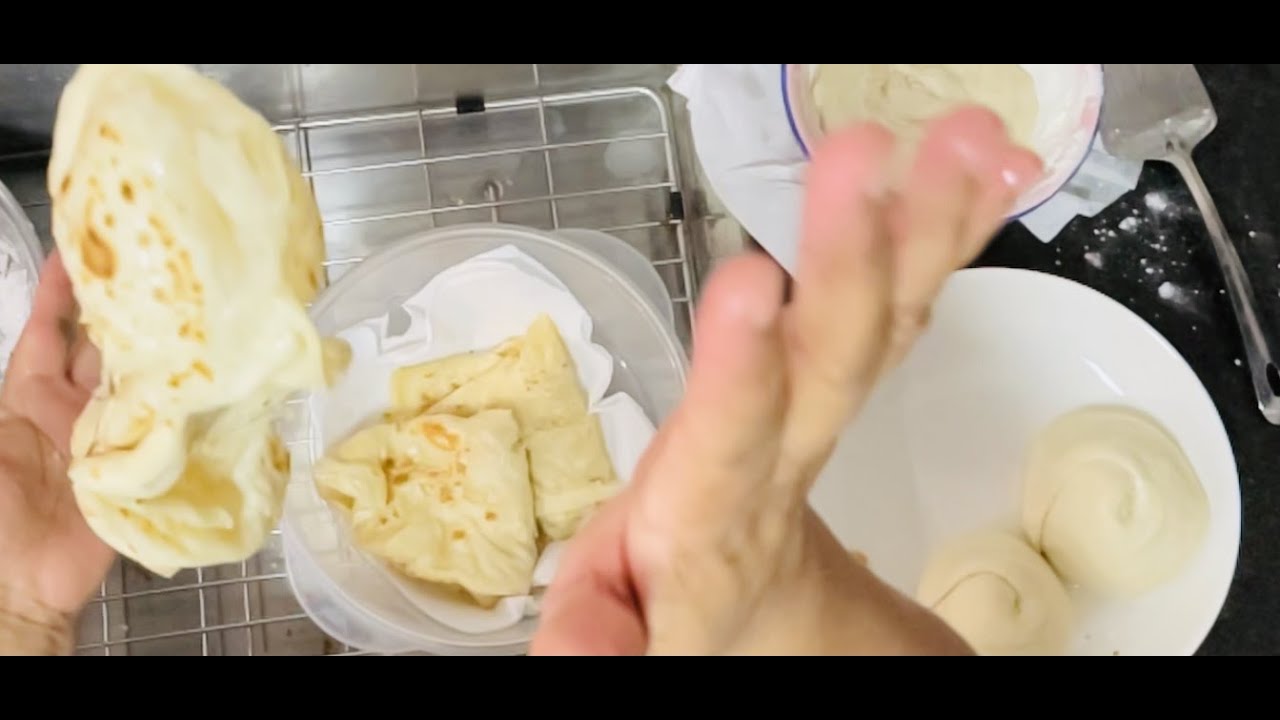 How to make flakey layered Oil Roti - YouTube