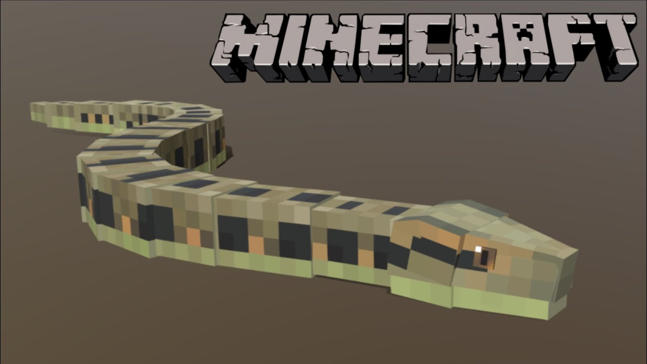 Titanoboa - MINECRAFT Cenozoic Era addon teaser - YouTube