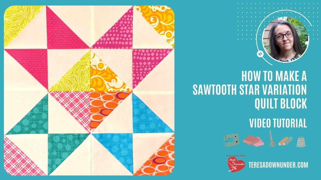 How To Make A Sawtooth Star Variation Quilt Block Video Tutorial YouTube how-to-make-a-sawtooth-star-variation-quilt-block-video-tutorial-youtube