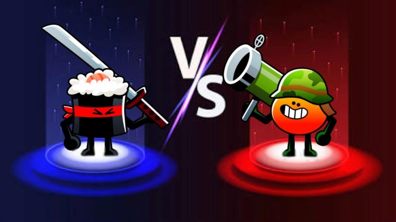 Food Gang Vegetable Fighting in a kitchen - YouTube