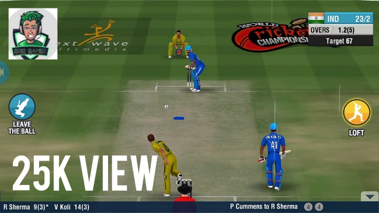 Wcc2 game play Ind vs aus final rained match Ms Dhoni match finished ...