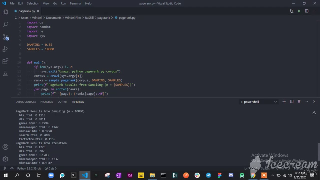 Pagerank Project demo WBM - YouTube
