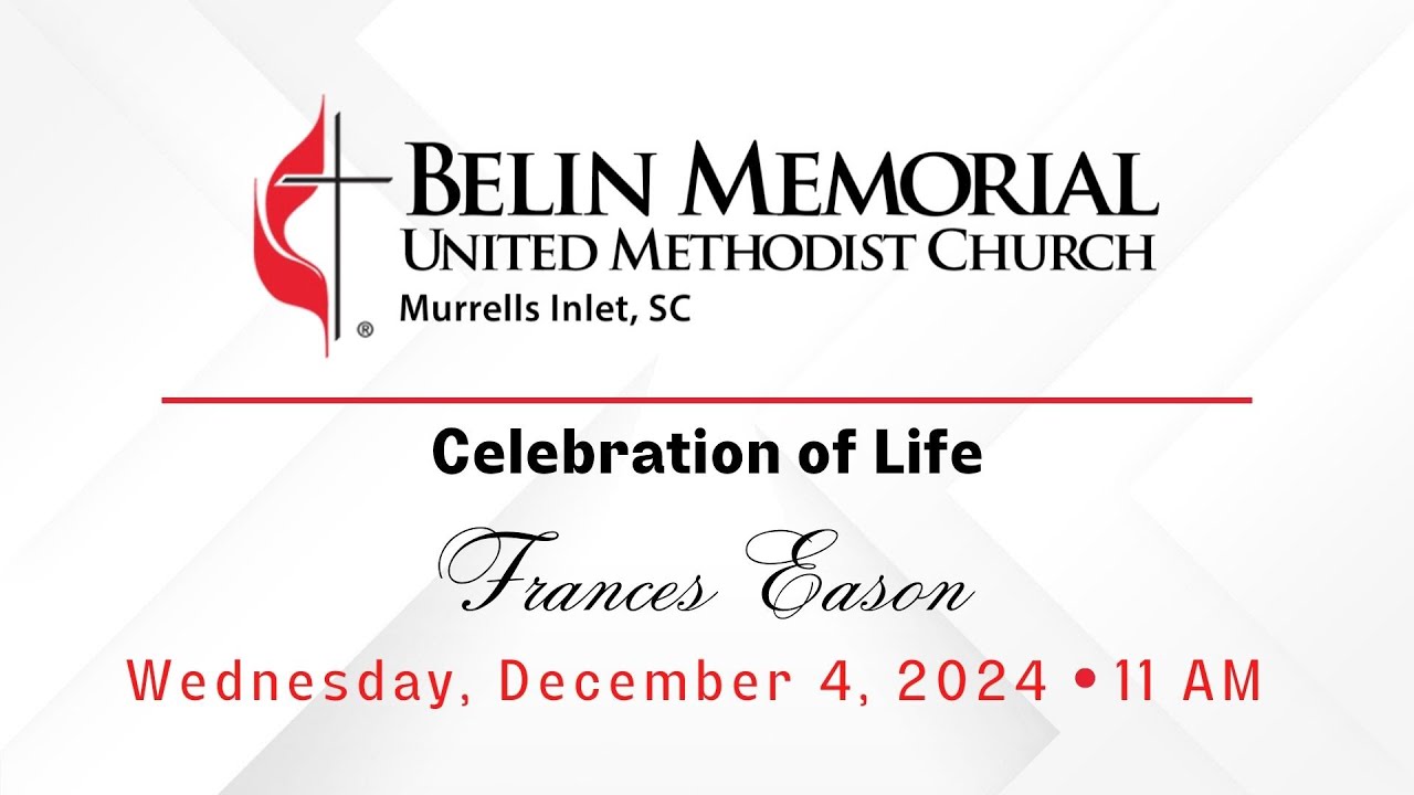 Celebration of Life: Frances Eason 12.4.24 at 11 AM - YouTube