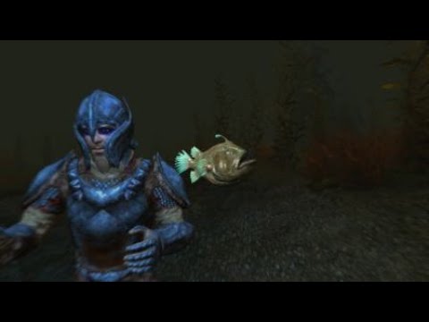 SKYRIM - Arctic Char, Angler Larvae & Angler Fish (location walkthrough ...