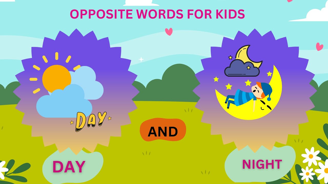 Opposites words for kids video/Opposite words for kids/learn opposites ...