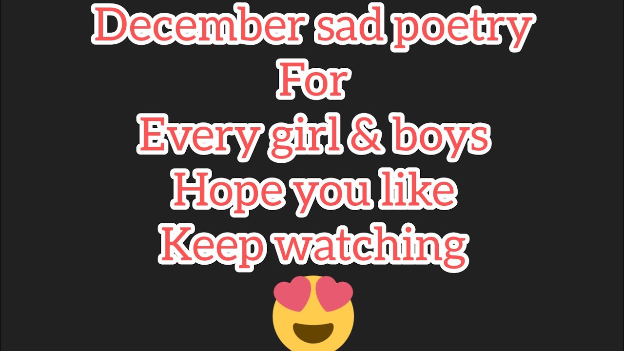 December Sad poetry with Ayesha khan - YouTube
