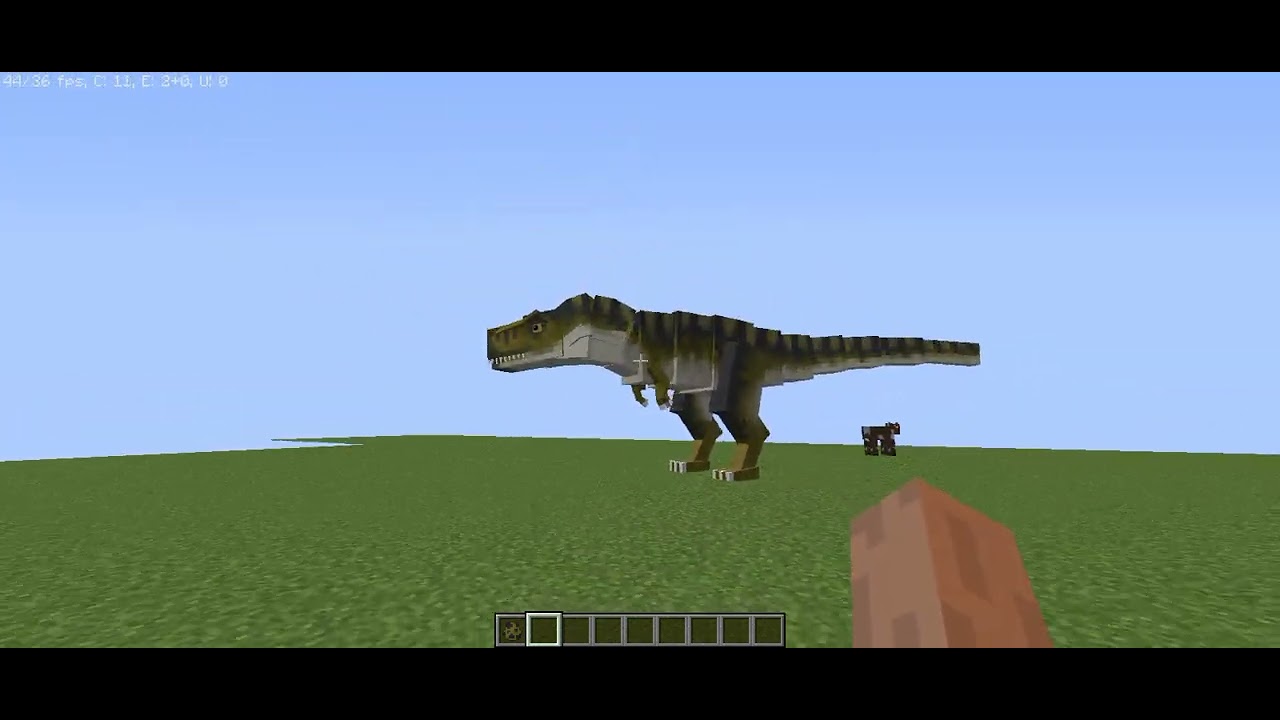 How to Spawn T Rex in Minecraft - YouTube