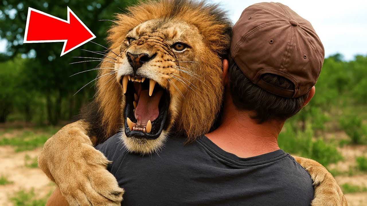 Man Saved A Baby Lion Check How The Lion Reacted Years Later - YouTube