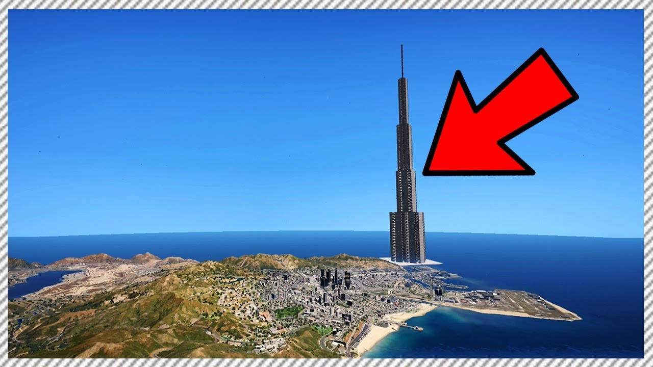 GTA 5 | Mega Huge Skyscraper Biggest in The World!! - YouTube