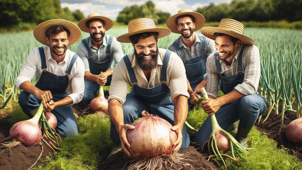 Growing and Harvesting Hundreds of Tons of Onions - Modern Agricultural ...
