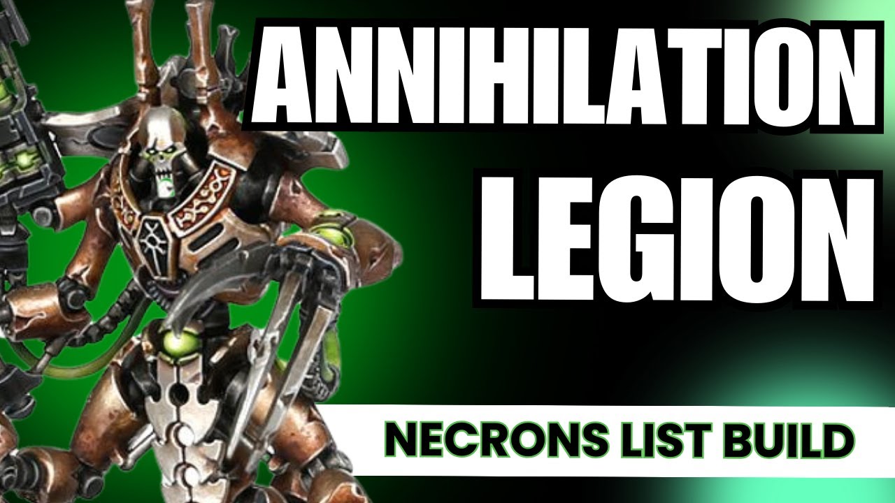 Necrons Annihilation Legion 2000 Point List Build! - YouTube