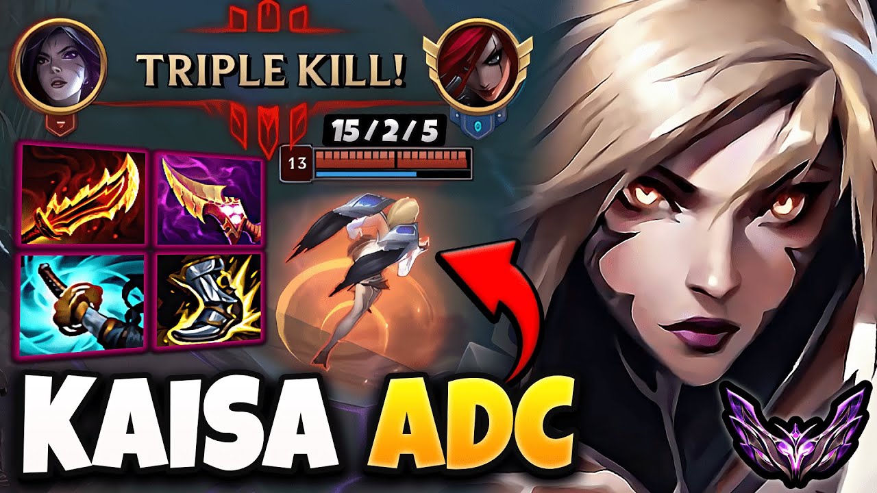 Kaisa vs Xayah ADC [ Triple Kill ] Lol Korea Master Patch 14.1 - YouTube