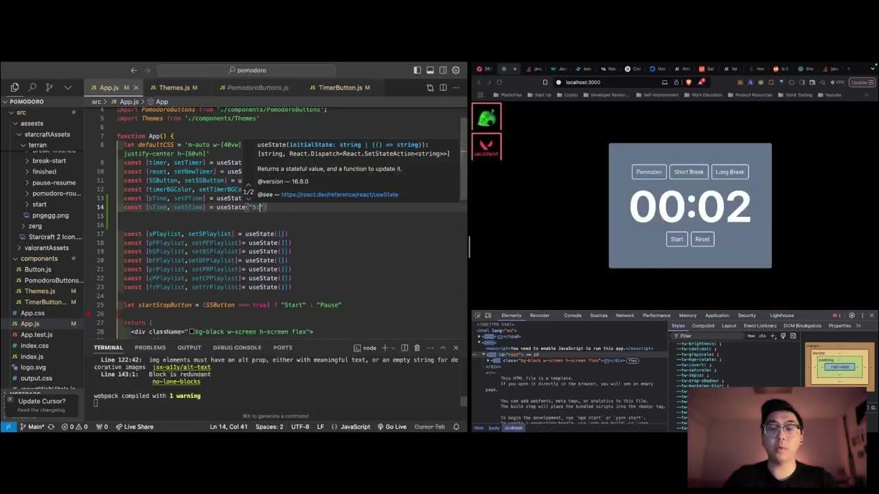 Code with Me - React Pomodoro App (Part 23) - YouTube