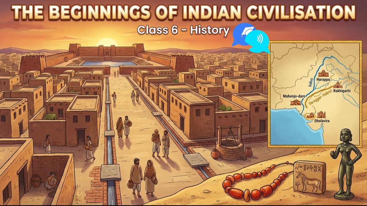 The Beginnings Of Indian Civilisation Class 6 History | Animated Video ...