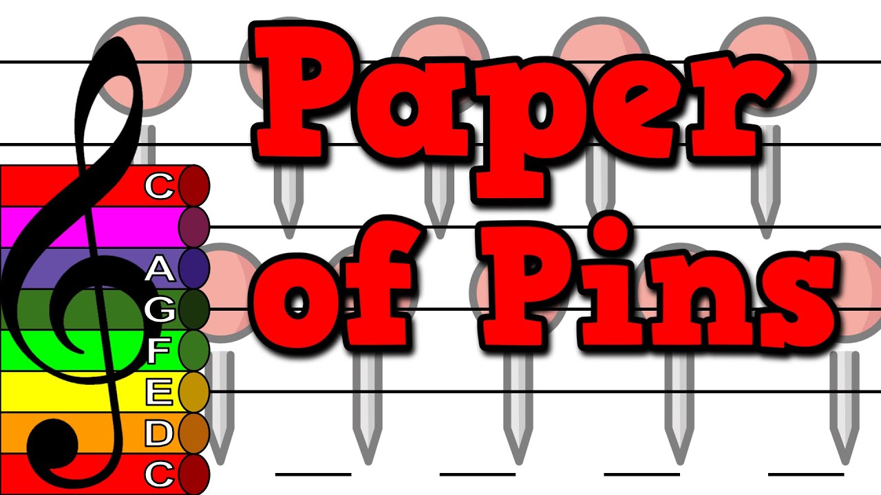 Paper of Pins - Treble Clef Boomwhacker Play Along - YouTube