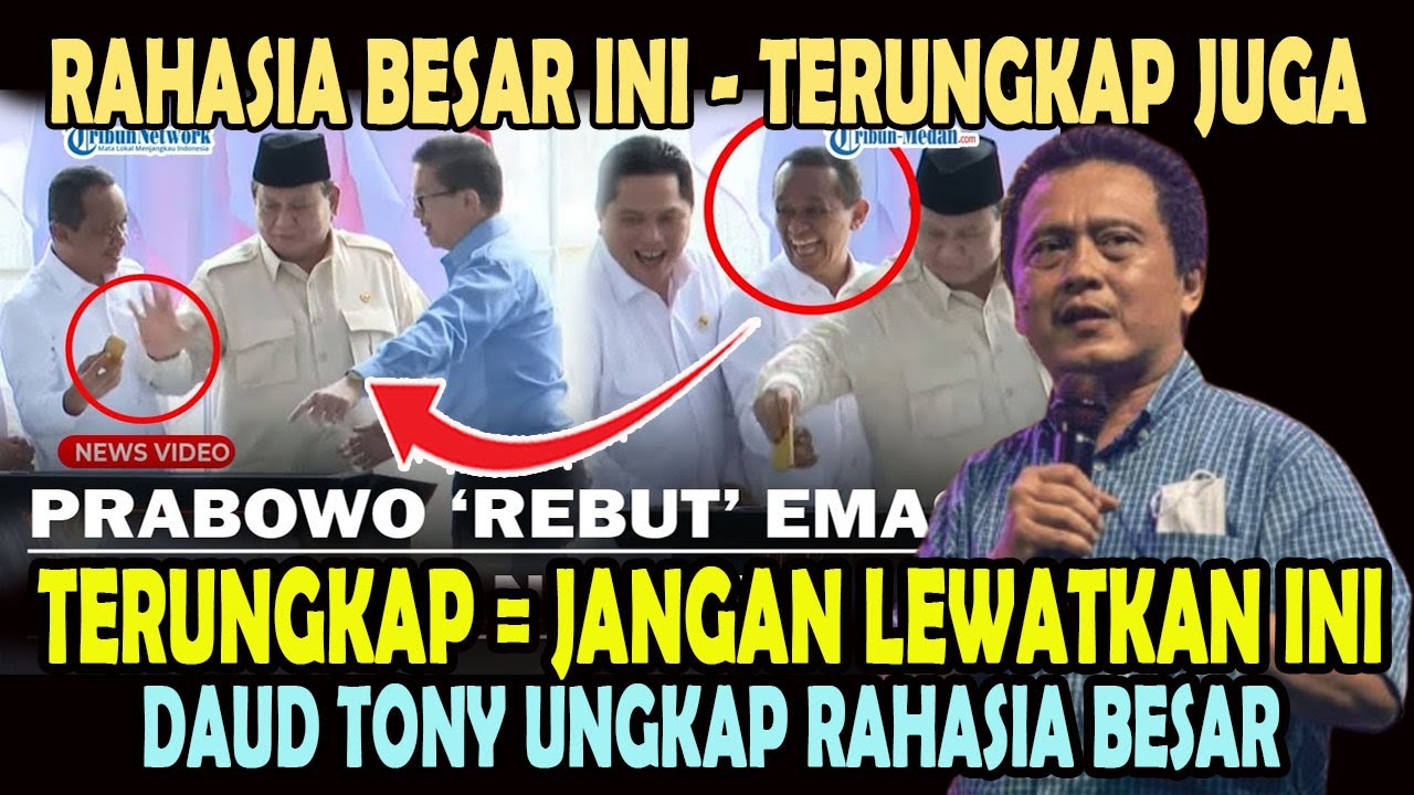 TERUNGKAP = JANGAN LEWATKAN INI - DAUD TONY UNGKAP RAHASIA BESAR ...